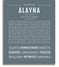 Alayna | Name Art Print – Name Stories