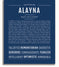 Alayna | Name Art Print – Name Stories
