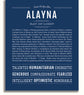 Alayna | Name Art Print – Name Stories