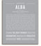 Alba | Name Art Print – Name Stories
