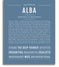 Alba | Name Art Print – Name Stories