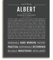 Albert | Name Art Print – Name Stories