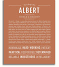Albert | Name Art Print – Name Stories