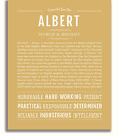 Albert | Name Art Print – Name Stories
