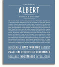 Albert | Name Art Print – Name Stories