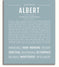 Albert | Name Art Print – Name Stories