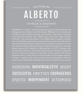 Alberto | Name Art Print – Name Stories