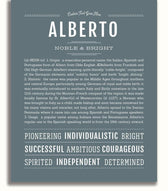 Alberto | Name Art Print – Name Stories