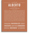 Alberto | Name Art Print – Name Stories