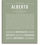 Alberto | Name Art Print – Name Stories
