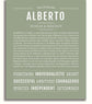 Alberto | Name Art Print – Name Stories