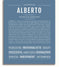 Alberto | Name Art Print – Name Stories