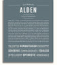 Alden (male) | Name Art Print – Name Stories