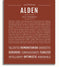 Alden (male) | Name Art Print – Name Stories