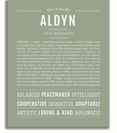 Aldyn | Name Art Print – Name Stories