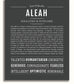 Aleah | Name Art Print – Name Stories