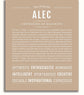 Alec | Name Art Print – Name Stories