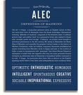 Alec | Name Art Print – Name Stories