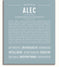 Alec | Name Art Print – Name Stories