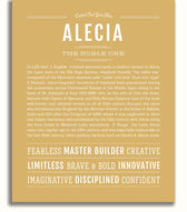 Alecia | Name Art Print - Personalized Custom Gifts – Name Stories
