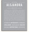 Alejandra Personalized Name Meaning Art Prints – Name Stories