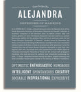 Alejandra | Name Art Print – Name Stories