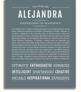 Alejandra | Name Art Print – Name Stories