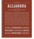 Alejandra | Name Art Print – Name Stories