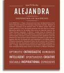 Alejandra | Name Art Print – Name Stories