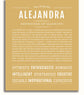 Alejandra | Name Art Print – Name Stories