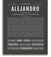 Alejandro | Name Art Print – Name Stories