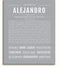 Alejandro | Name Art Print – Name Stories