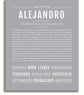 Alejandro | Name Art Print – Name Stories