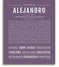 Alejandro | Name Art Print – Name Stories
