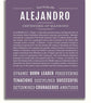 Alejandro Personalized Name Meaning Art Prints – Name Stories