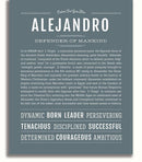 Alejandro | Name Art Print – Name Stories