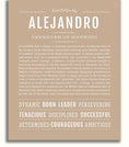 Alejandro | Name Art Print – Name Stories