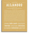 Alejandro | Name Art Print – Name Stories