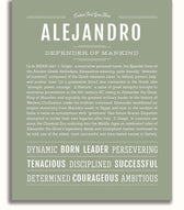 Alejandro | Name Art Print – Name Stories