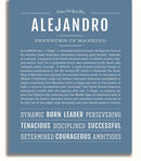Alejandro | Name Art Print – Name Stories