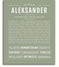 Aleksander | Name Art Print – Name Stories