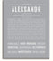 Aleksandr Personalized Name Meaning Art Prints – Name Stories