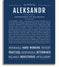 Aleksandr Personalized Name Meaning Art Prints – Name Stories