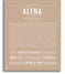 Alena | Name Art Print – Name Stories