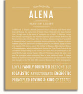 Alena | Name Art Print – Name Stories