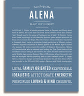 Alena | Name Art Print – Name Stories