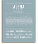 Alena | Name Art Print – Name Stories