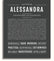 Alessandra Personalized Name Meaning Art Prints – Name Stories