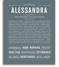 Alessandra | Name Art Print – Name Stories