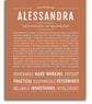 Alessandra Personalized Name Meaning Art Prints – Name Stories